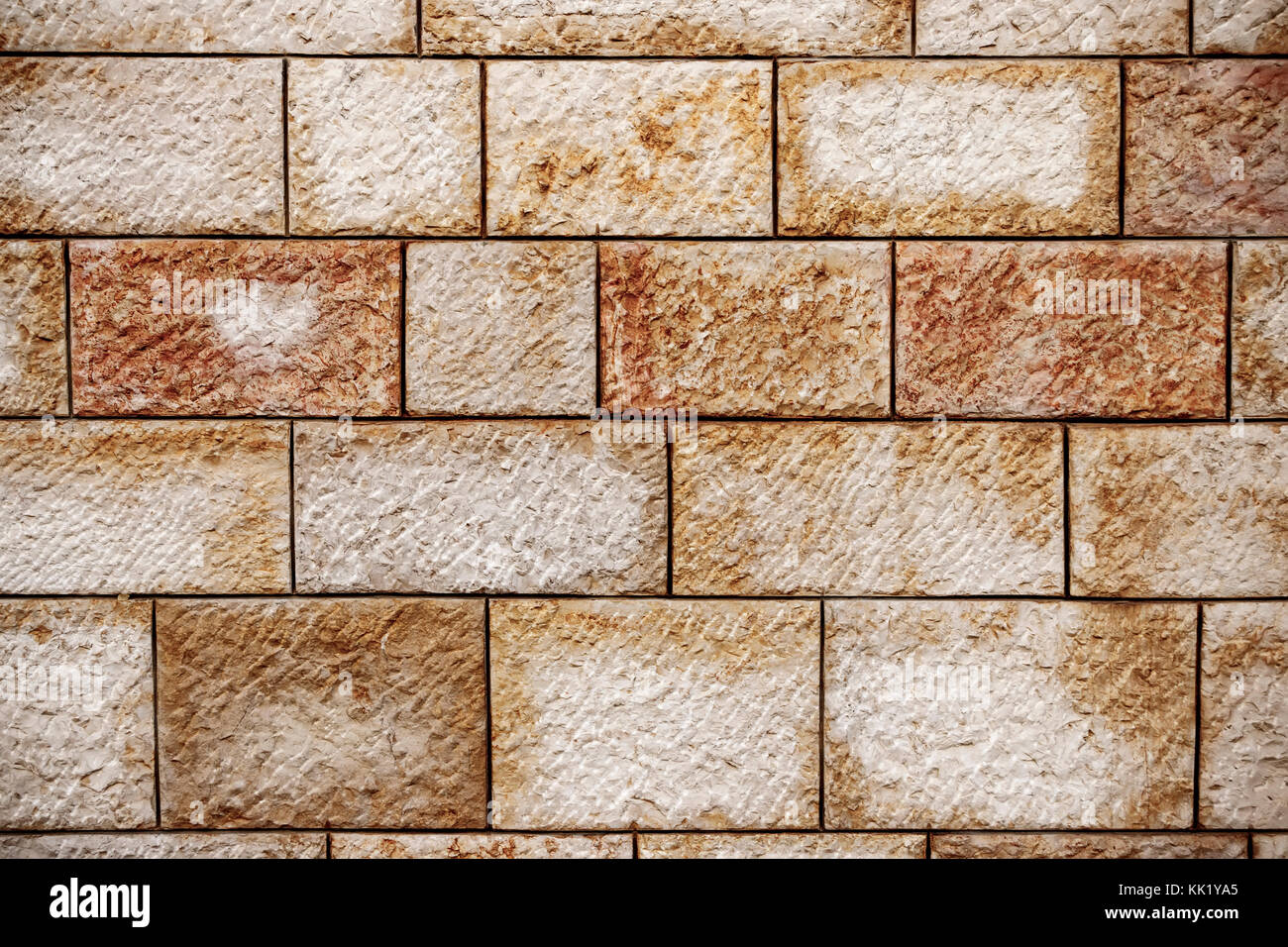 Wall from blocks of Jerusalem stone, texture, background Stock Photo ...