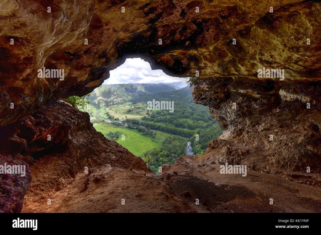 View through the Window Cave in Arecibo, Puerto Rico Stock Photo - Alamy