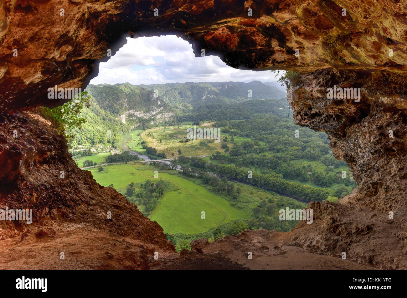 View through the Window Cave in Arecibo, Puerto Rico Stock Photo - Alamy
