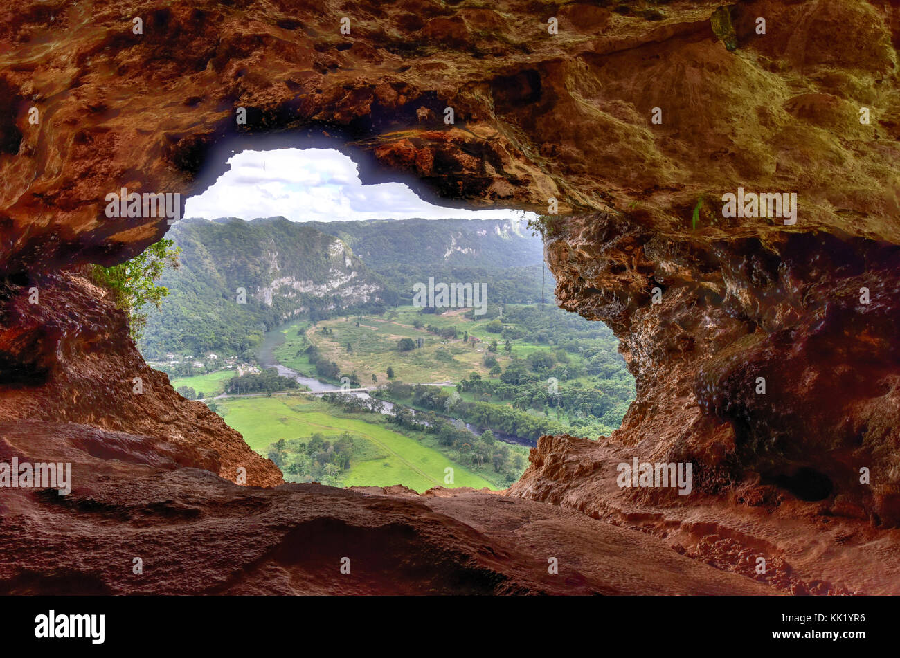 View through the Window Cave in Arecibo, Puerto Rico Stock Photo - Alamy