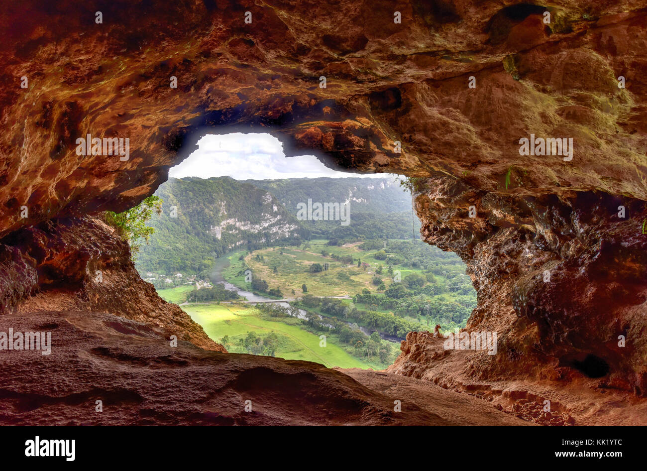 View through the Window Cave in Arecibo, Puerto Rico Stock Photo - Alamy