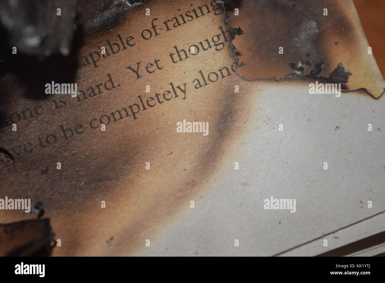 Burnt book hi-res stock photography and images - Alamy