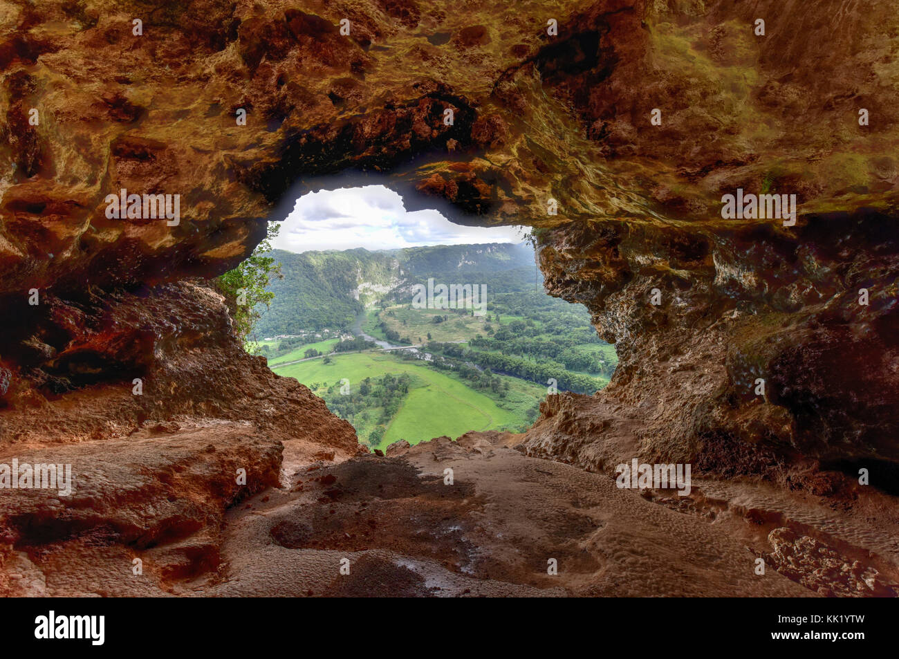 View through the Window Cave in Arecibo, Puerto Rico Stock Photo - Alamy