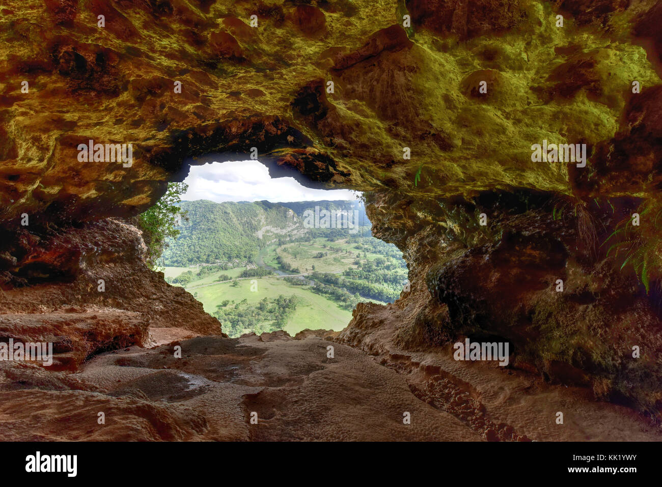 View through the Window Cave in Arecibo, Puerto Rico Stock Photo - Alamy