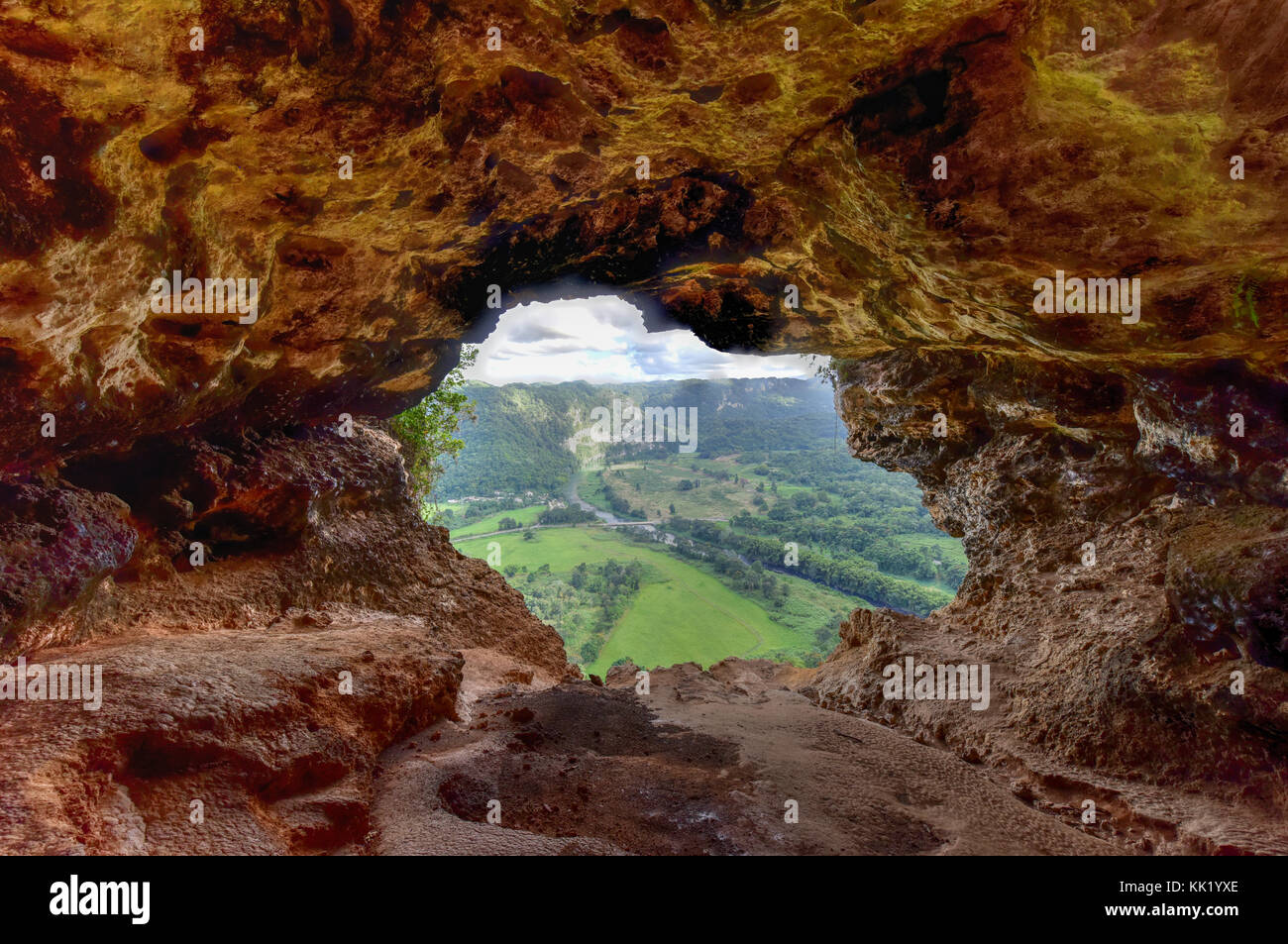 View through the Window Cave in Arecibo, Puerto Rico Stock Photo - Alamy