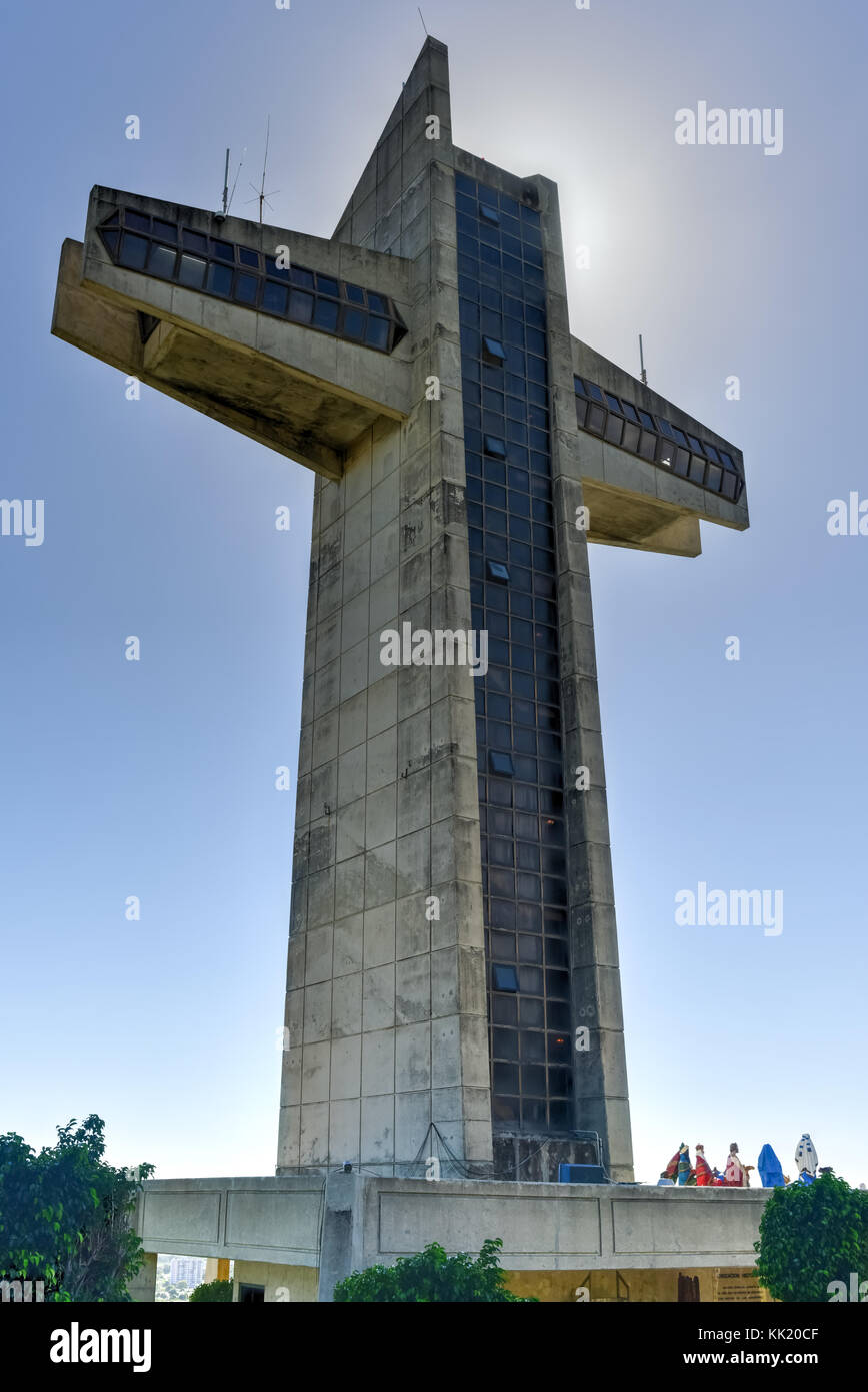 Watchman Cross in Ponce, Puerto Rico. It is a 100-foot-tall cross ...
