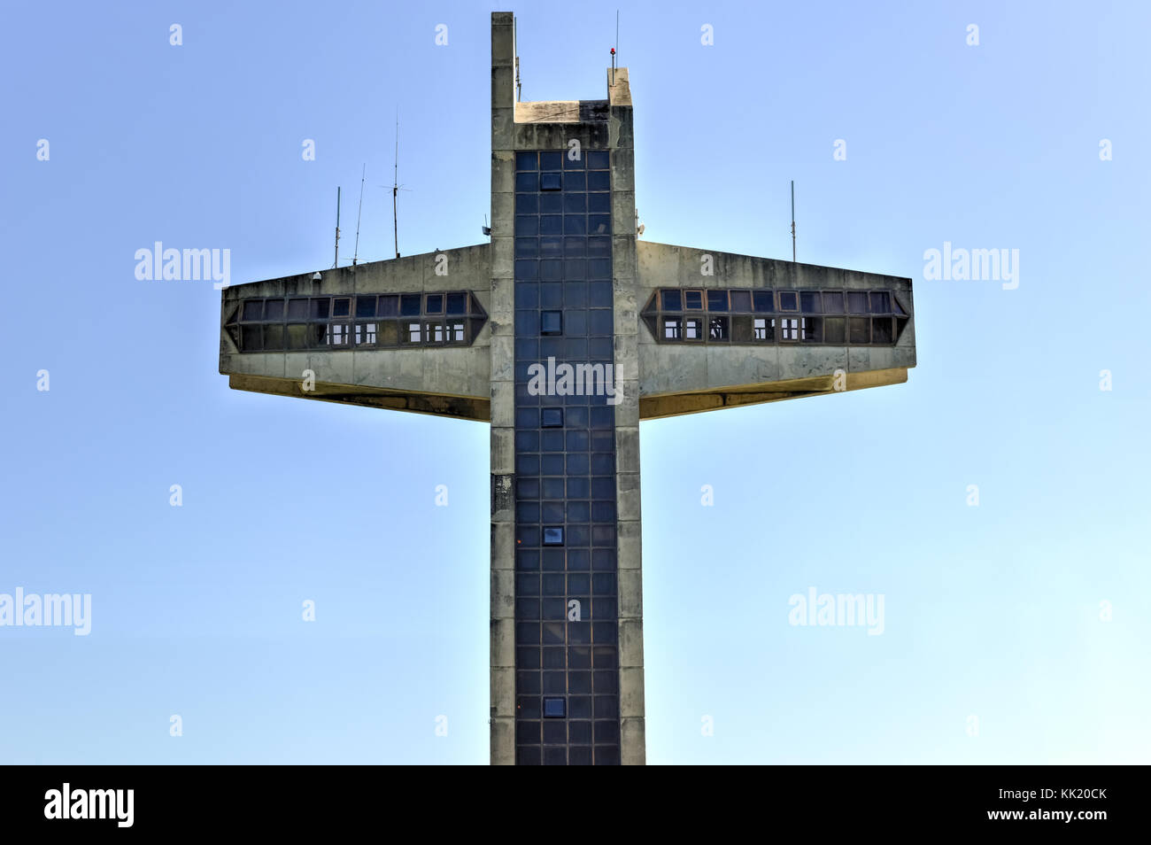 Watchman Cross in Ponce, Puerto Rico. It is a 100-foot-tall cross ...