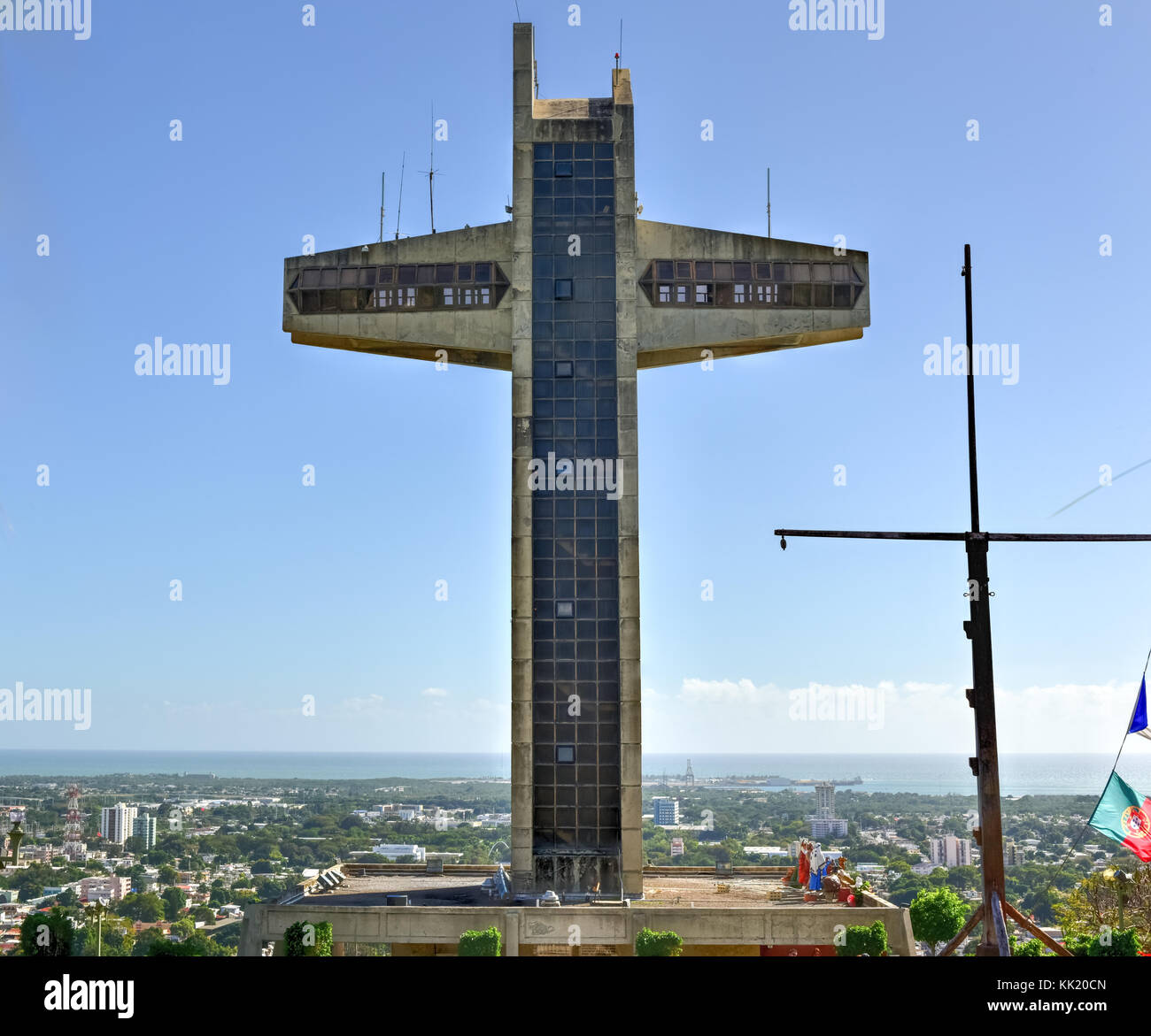 Watchman Cross in Ponce, Puerto Rico. It is a 100-foot-tall cross ...