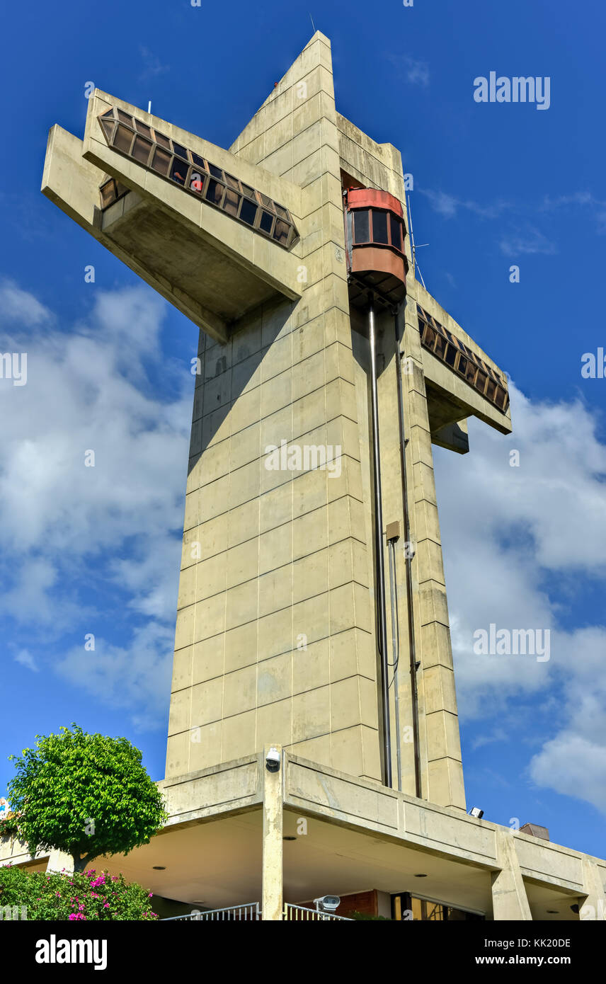 Watchman Cross in Ponce, Puerto Rico. It is a 100-foot-tall cross ...