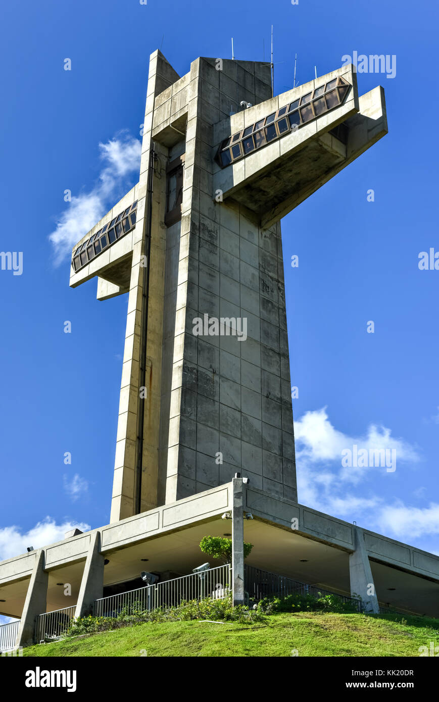 Watchman Cross in Ponce, Puerto Rico. It is a 100-foot-tall cross ...