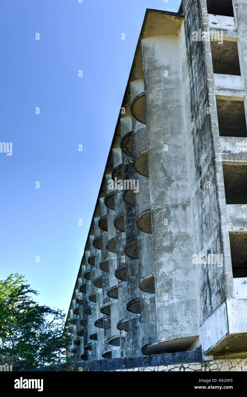 The Hotel Ponce Intercontinental is an abandoned hotel with a still ...