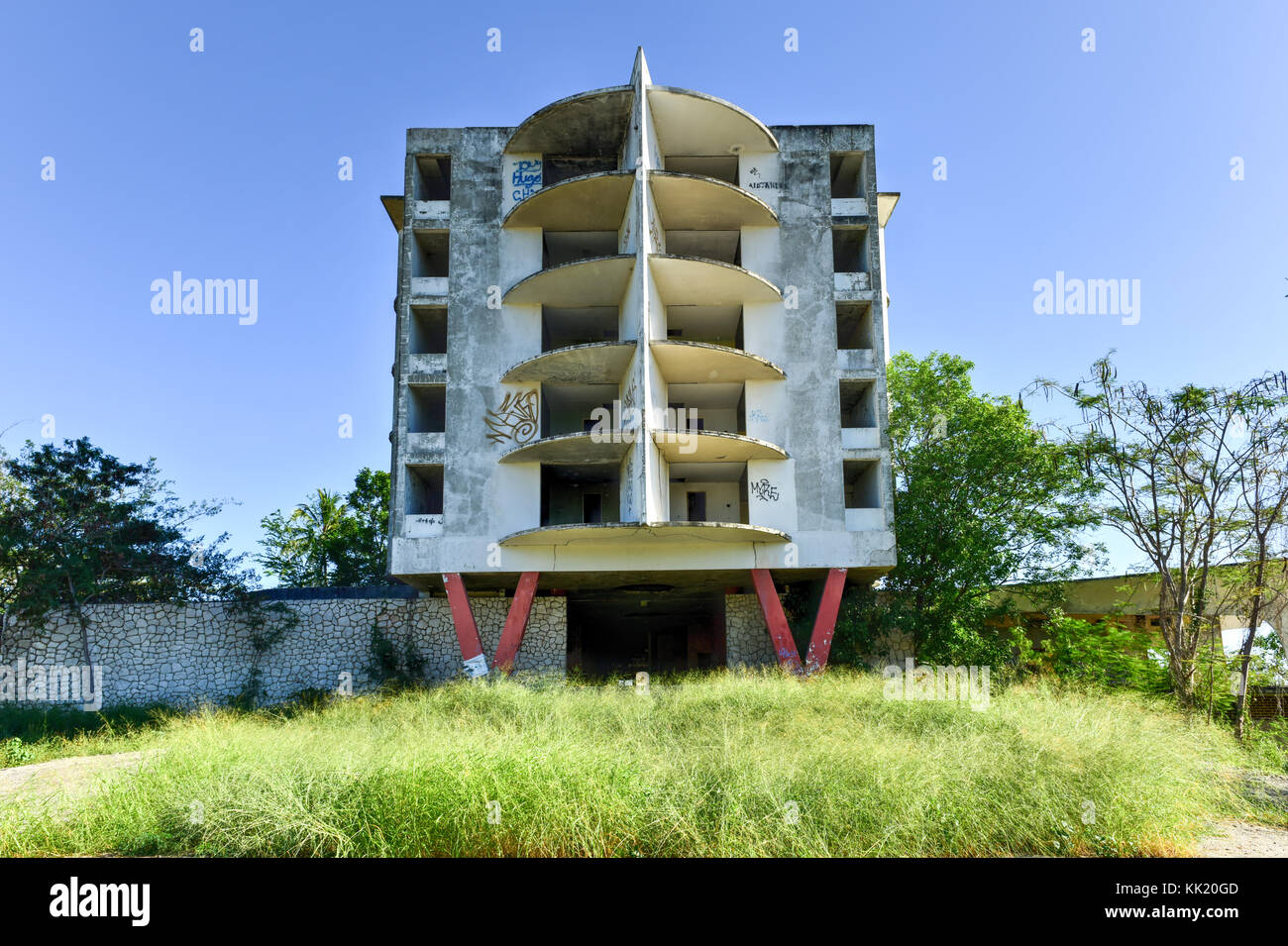 The Hotel Ponce Intercontinental is an abandoned hotel with a still ...