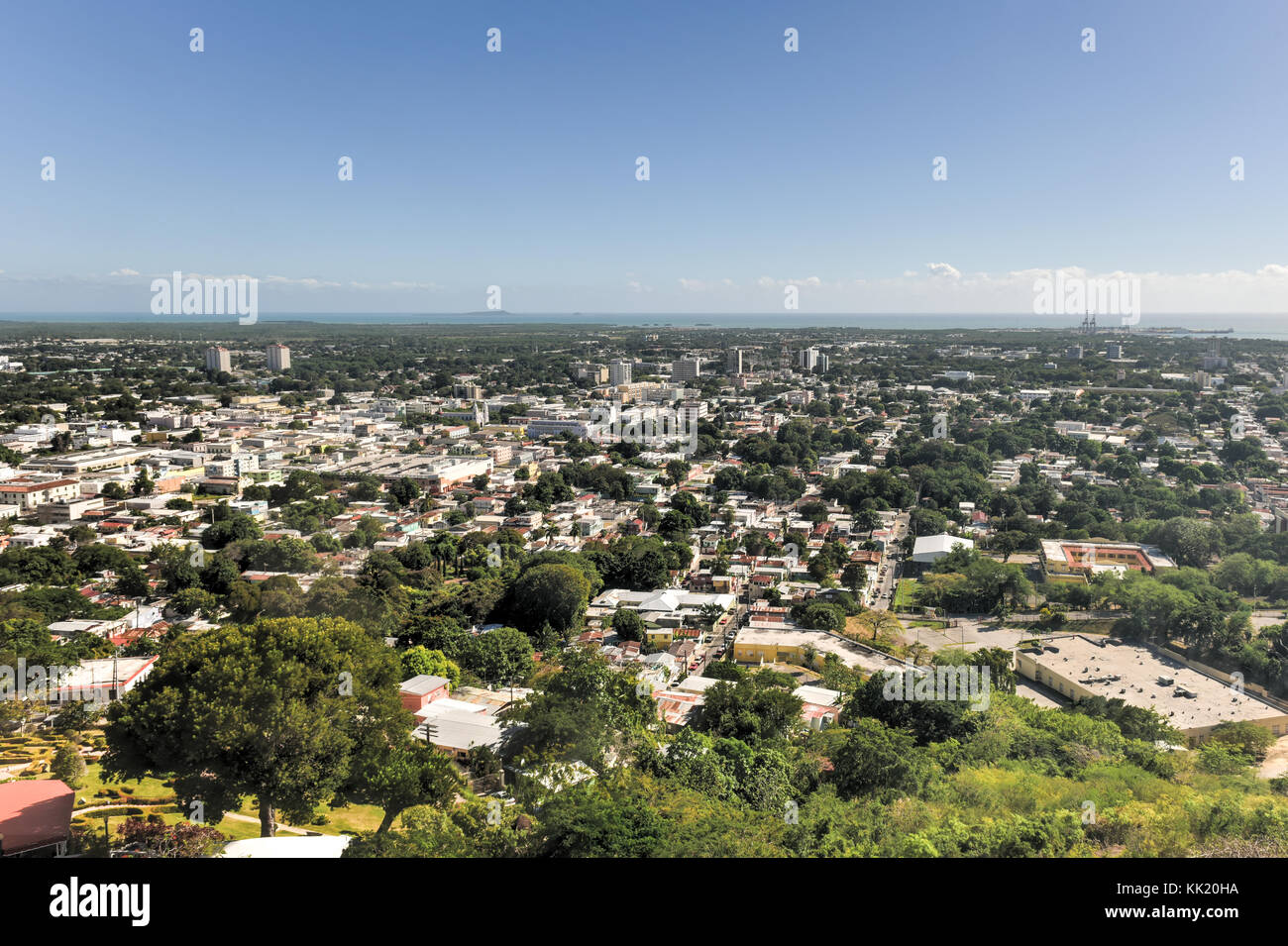 Aerial view of the city of Ponce, Puerto Rico Stock Photo - Alamy