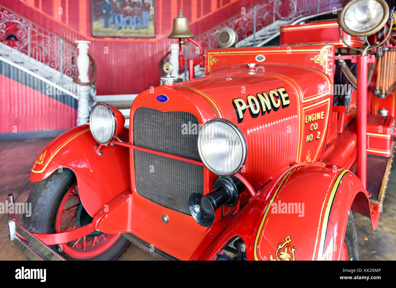 Firetruck in firehouse hi-res stock photography and images - Alamy