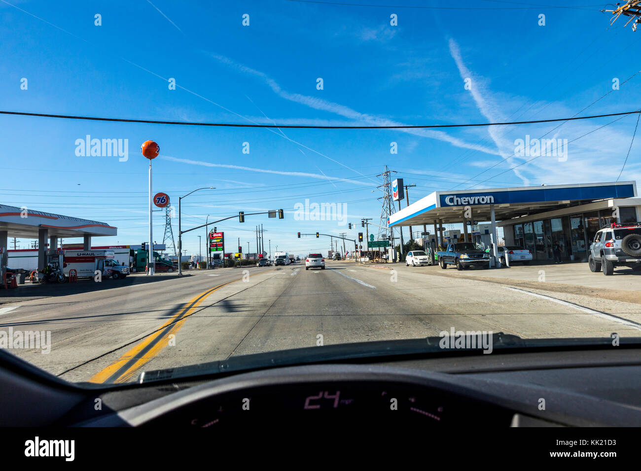 Kramer Junction at the intersection of U.S. route 395 and State route ...