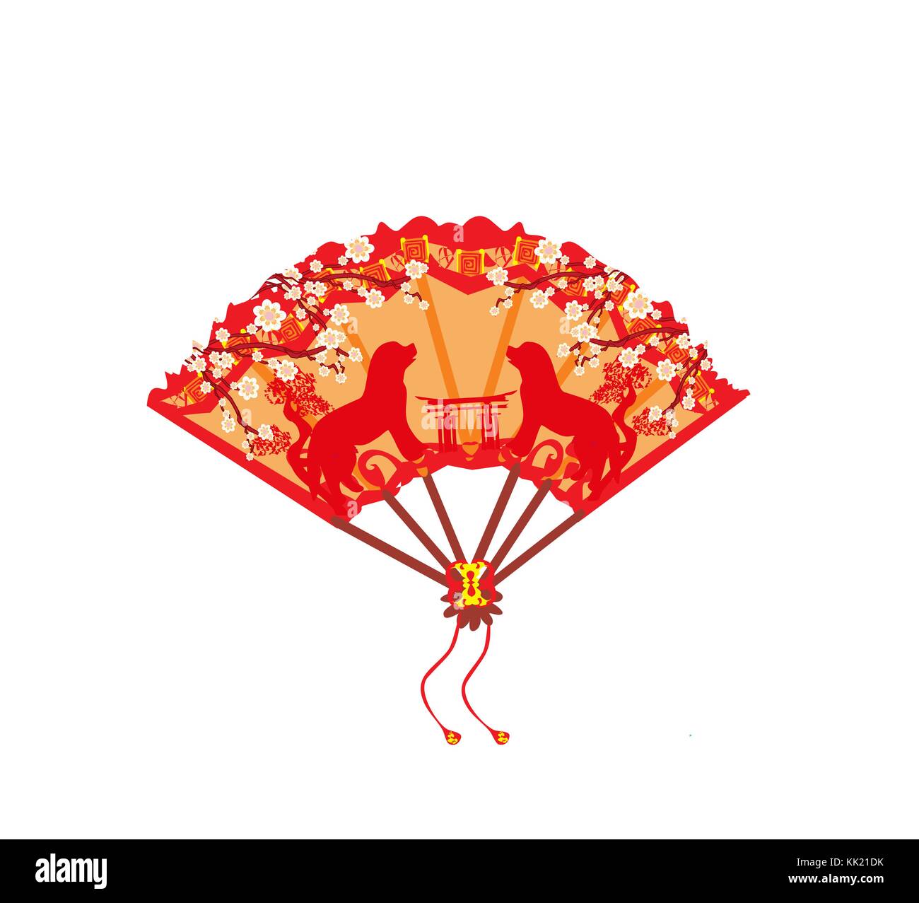 Dog fan Stock Vector Images - Alamy