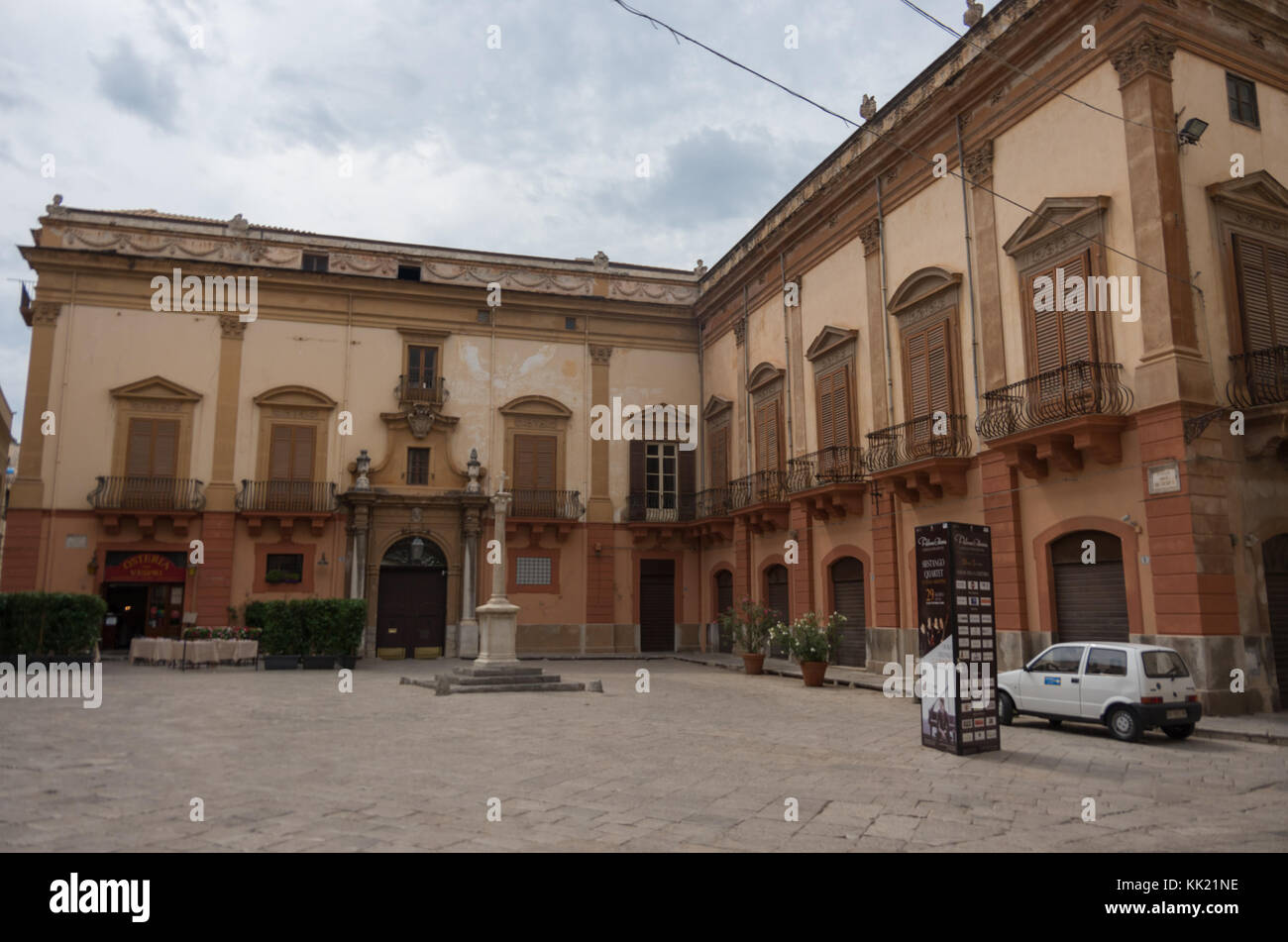 Palermo, Sicily, Italy - September 7, 2017: Palazzo Gangi on the Croce ...