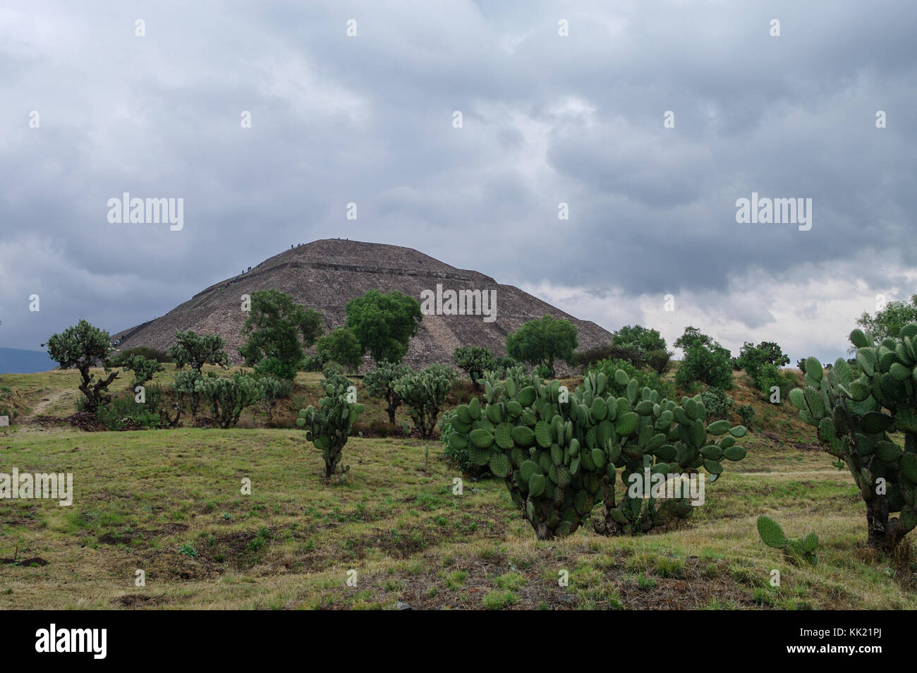 Mexico mexican teotihuacan america american sun pyramid hi-res stock ...