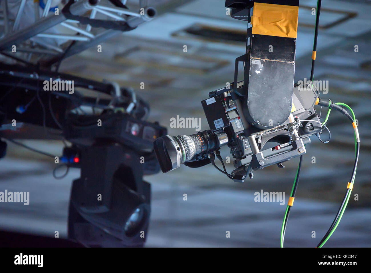 Remote controlled camera in studio Stock Photo - Alamy