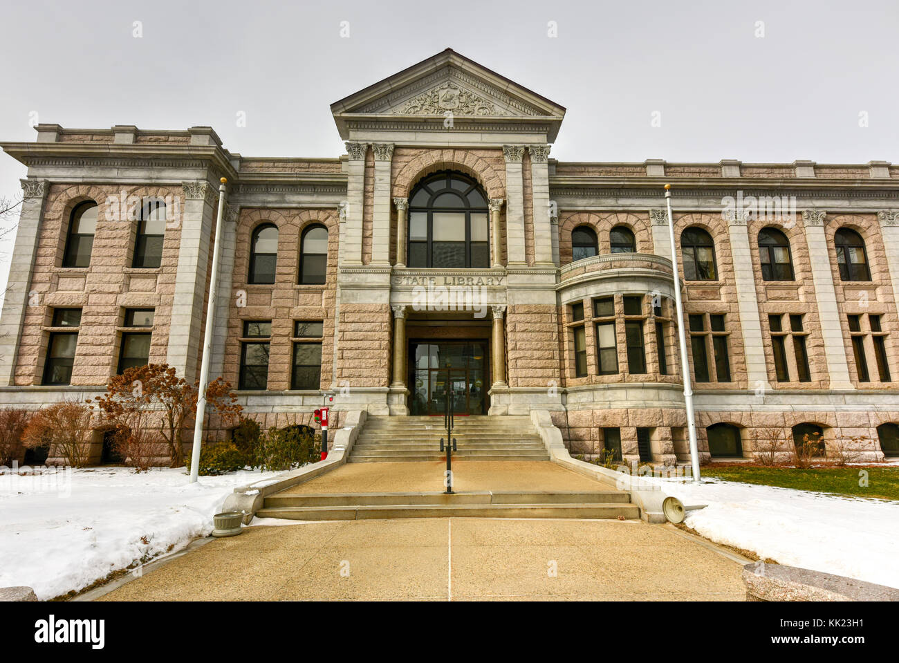 New Hampshire State Library Building was built in 1895 with native ...
