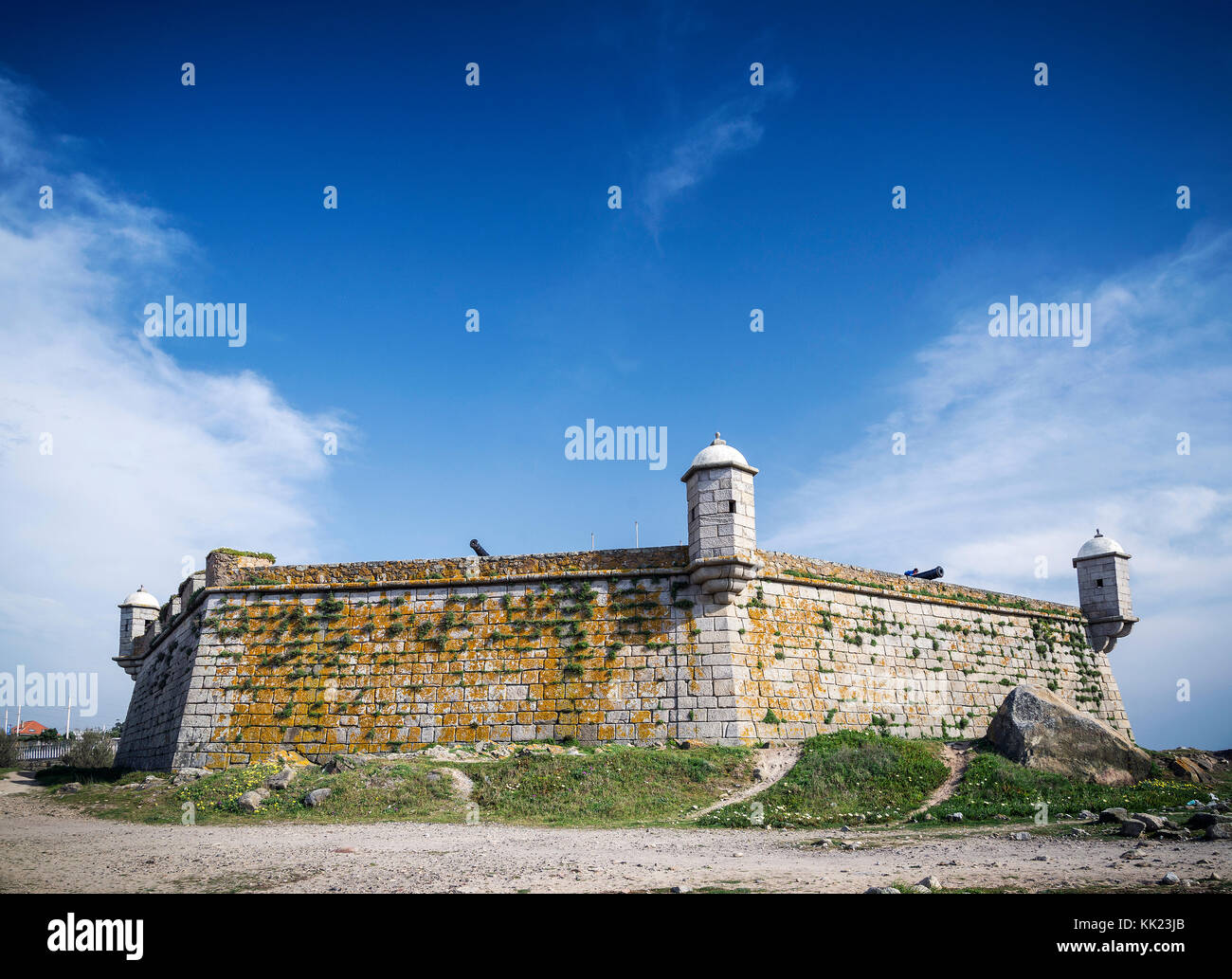 castelo do queijo coast fort landmark in foz beach area of porto ...