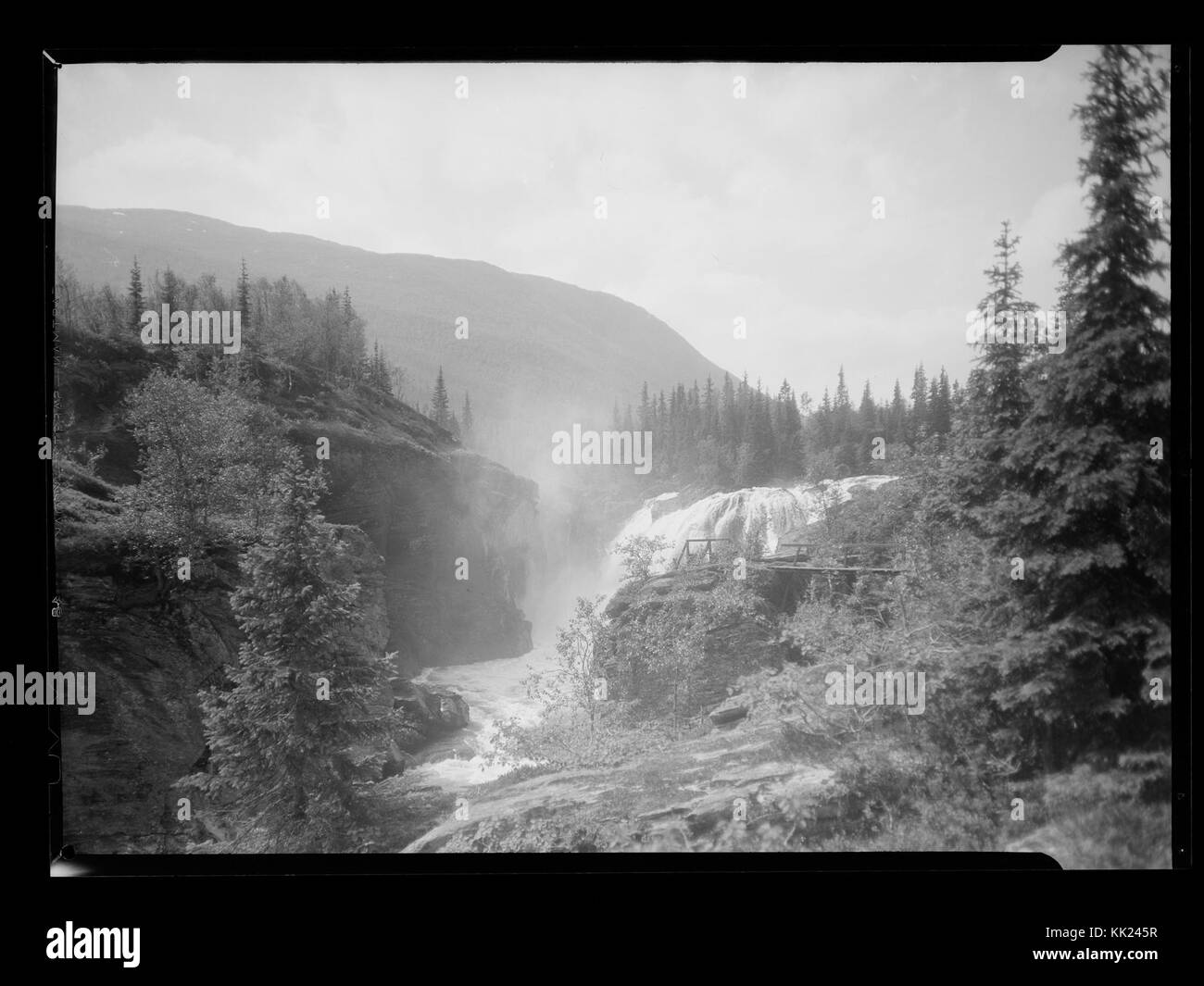 A photograph of Rjukandefoss waterfall in Hemsedalen, captured in 2016 ...