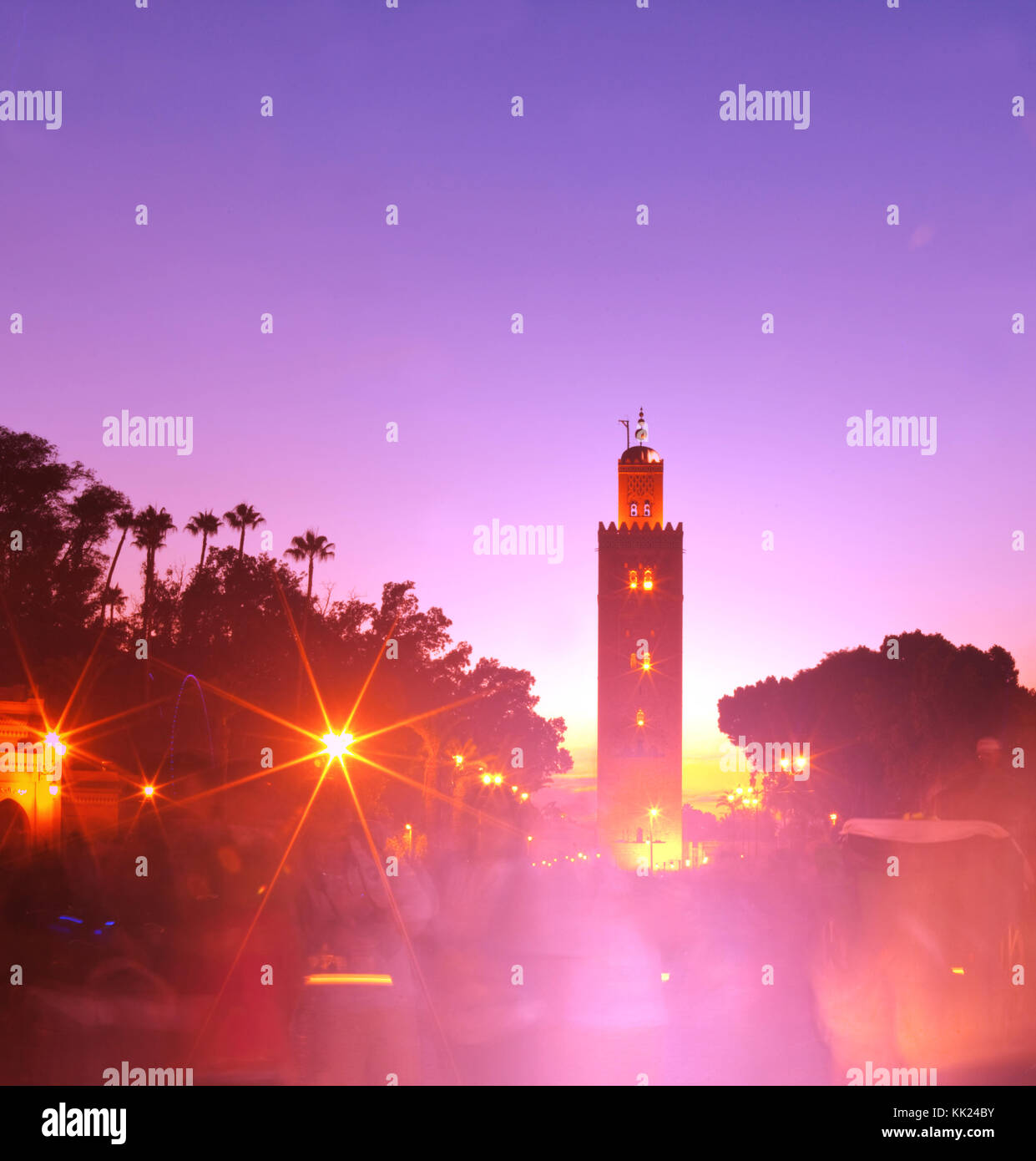 Sunset in Marrakesh, Morocco Stock Photo - Alamy