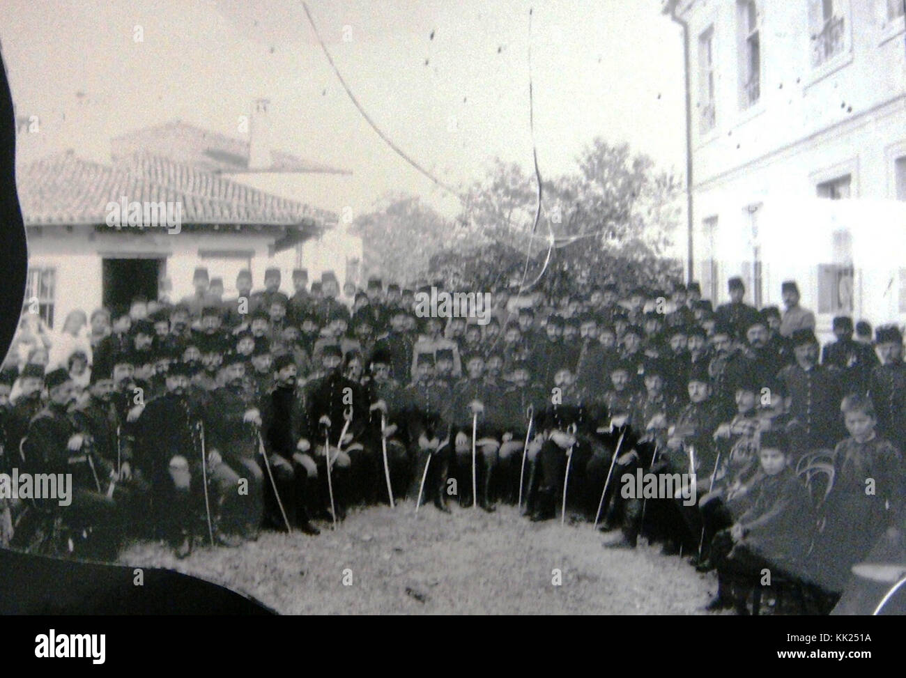 Riza pasha so oficeri, 1908 Stock Photo - Alamy
