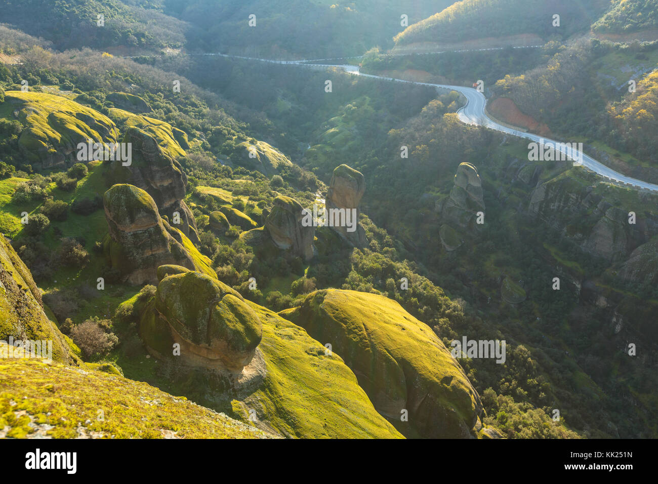 Meteora landscapes in Greece Stock Photo - Alamy