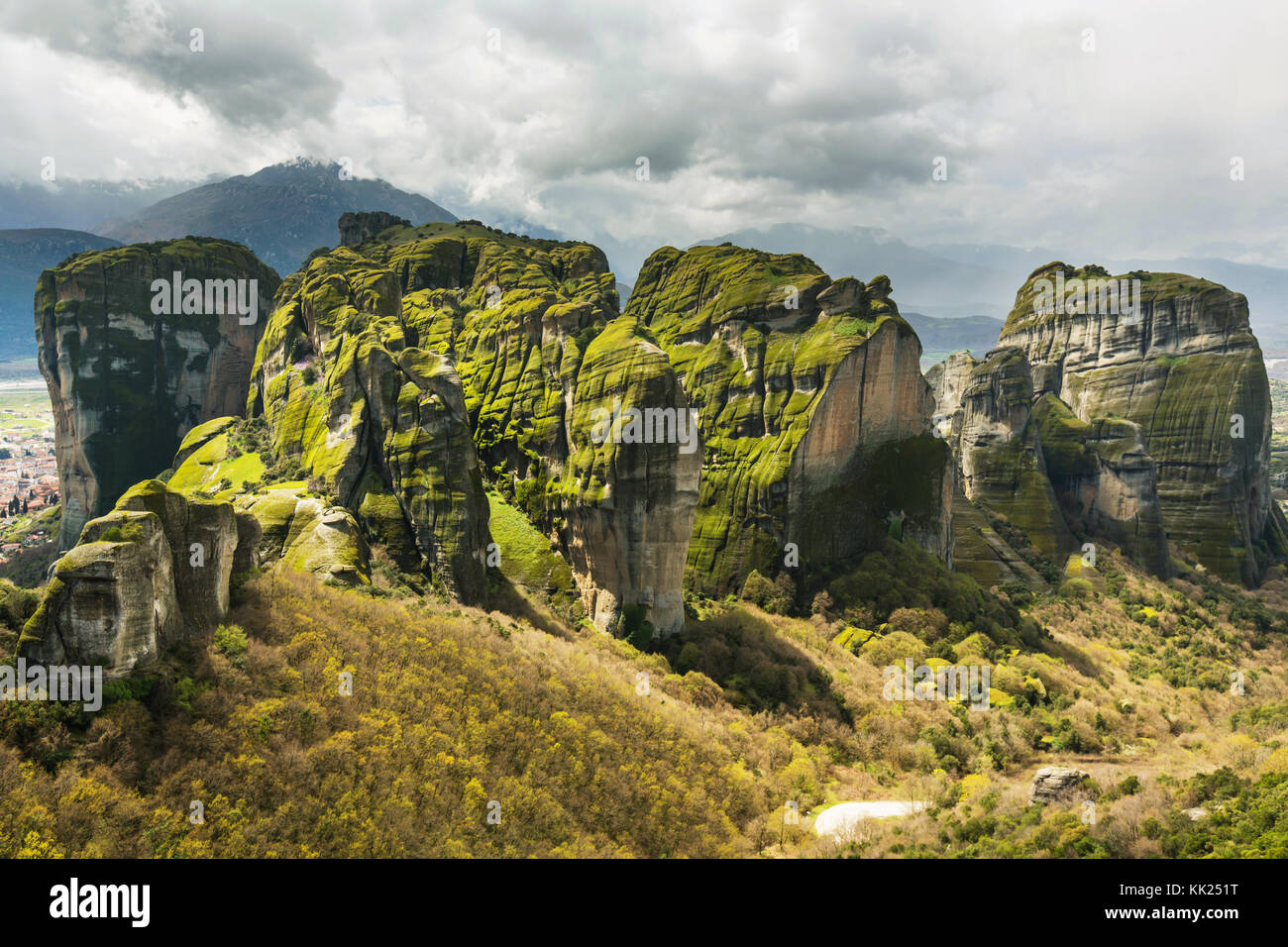Meteora landscapes in Greece Stock Photo - Alamy
