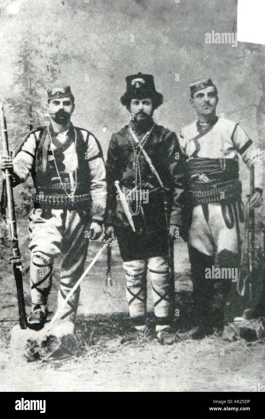 A historical photograph of Pitu Guli with his companions, reflecting ...