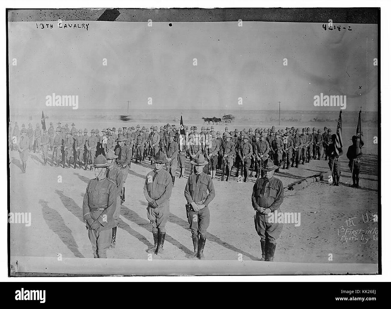 The 13th Calvary, depicted in this photograph, was a key military unit ...