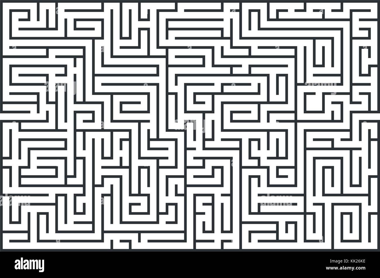 illustration of maze, labrinth. Isolated on white background. Medium ...