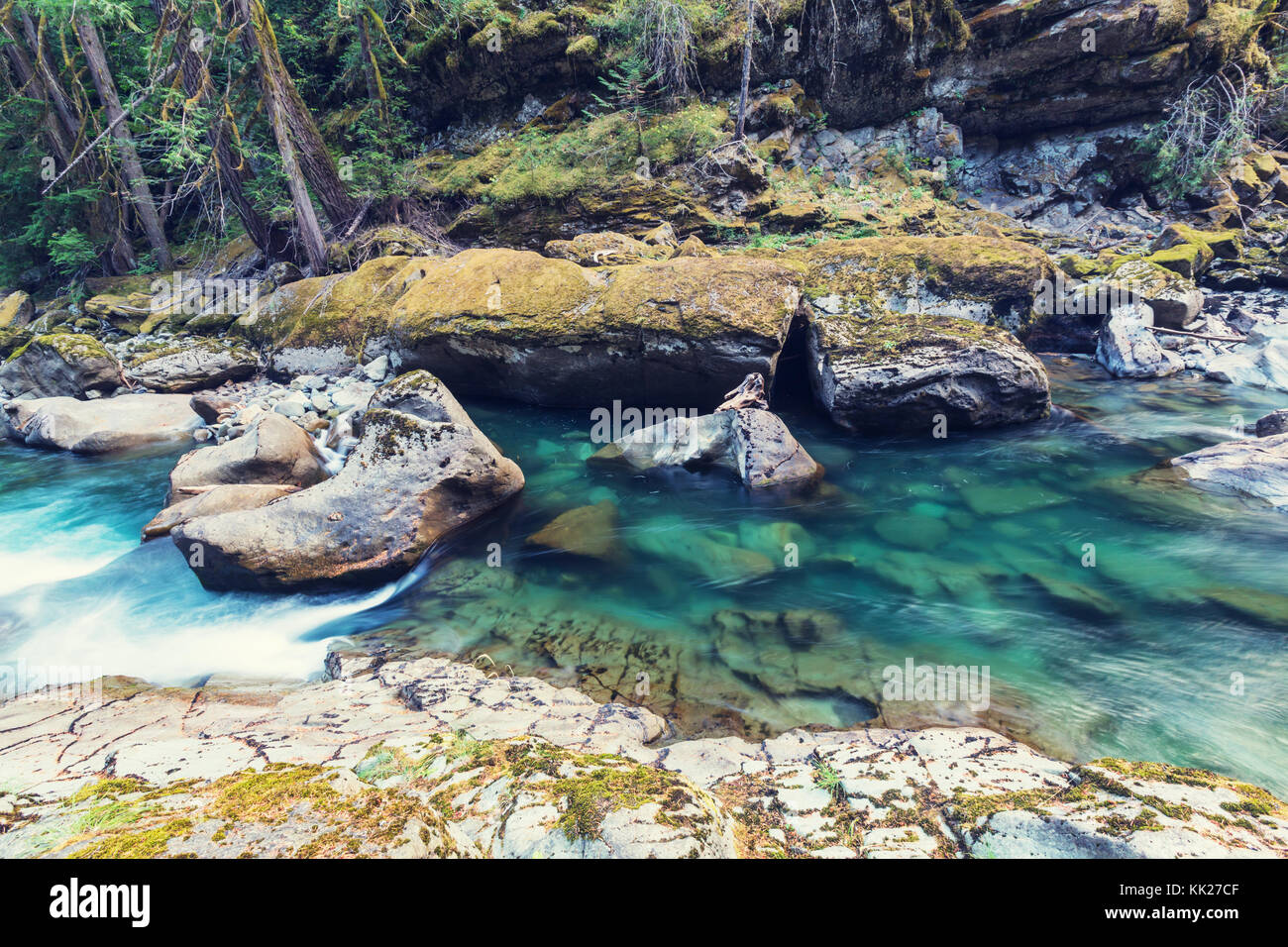 Clean mountain river in canyon Stock Photo - Alamy
