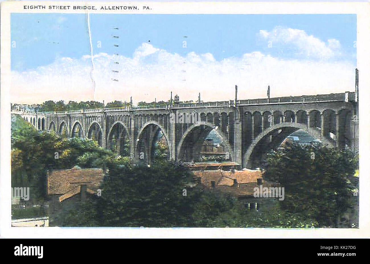 1930 Eighth Street Bridge Allentown PA Stock Photo - Alamy