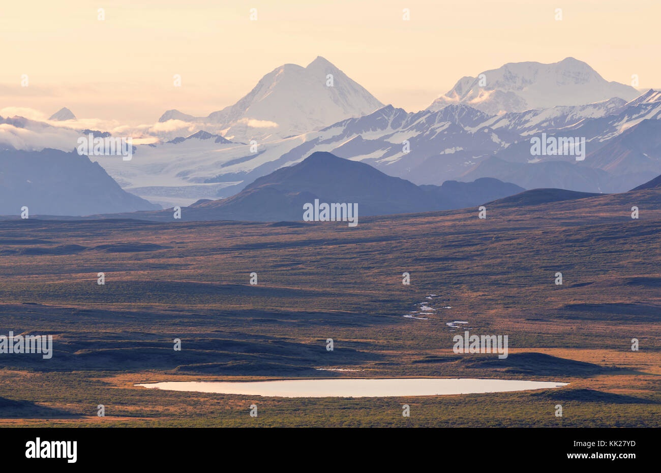 Mountains of Alaska in summer Stock Photo - Alamy