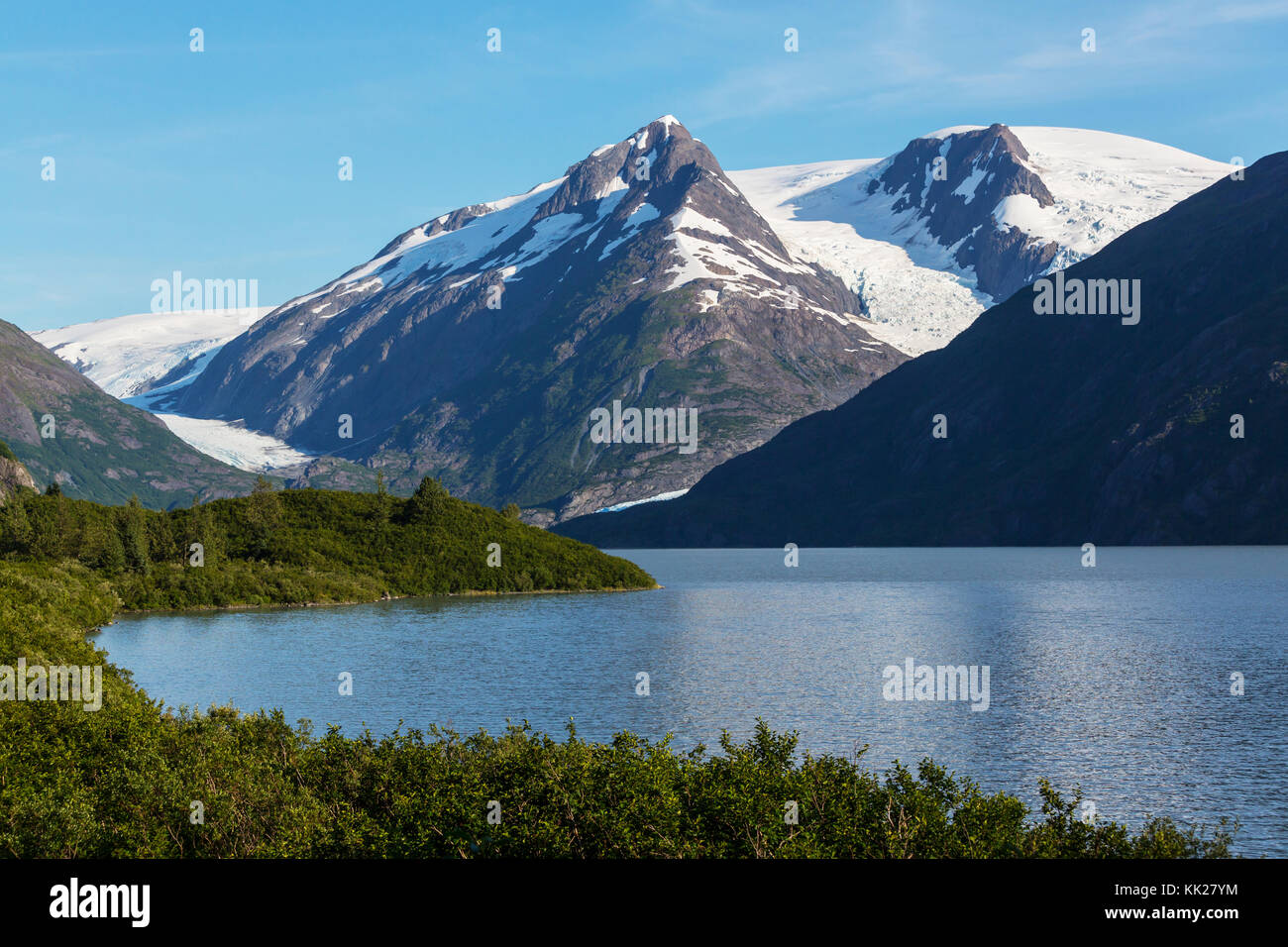 Mountains of Alaska in summer Stock Photo - Alamy