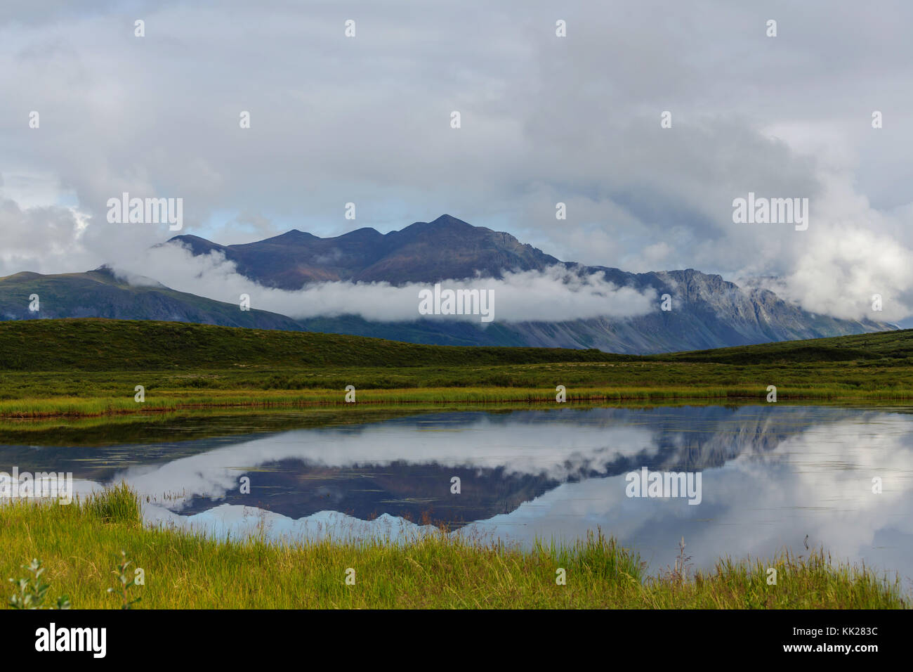 Mountains of Alaska in summer Stock Photo - Alamy