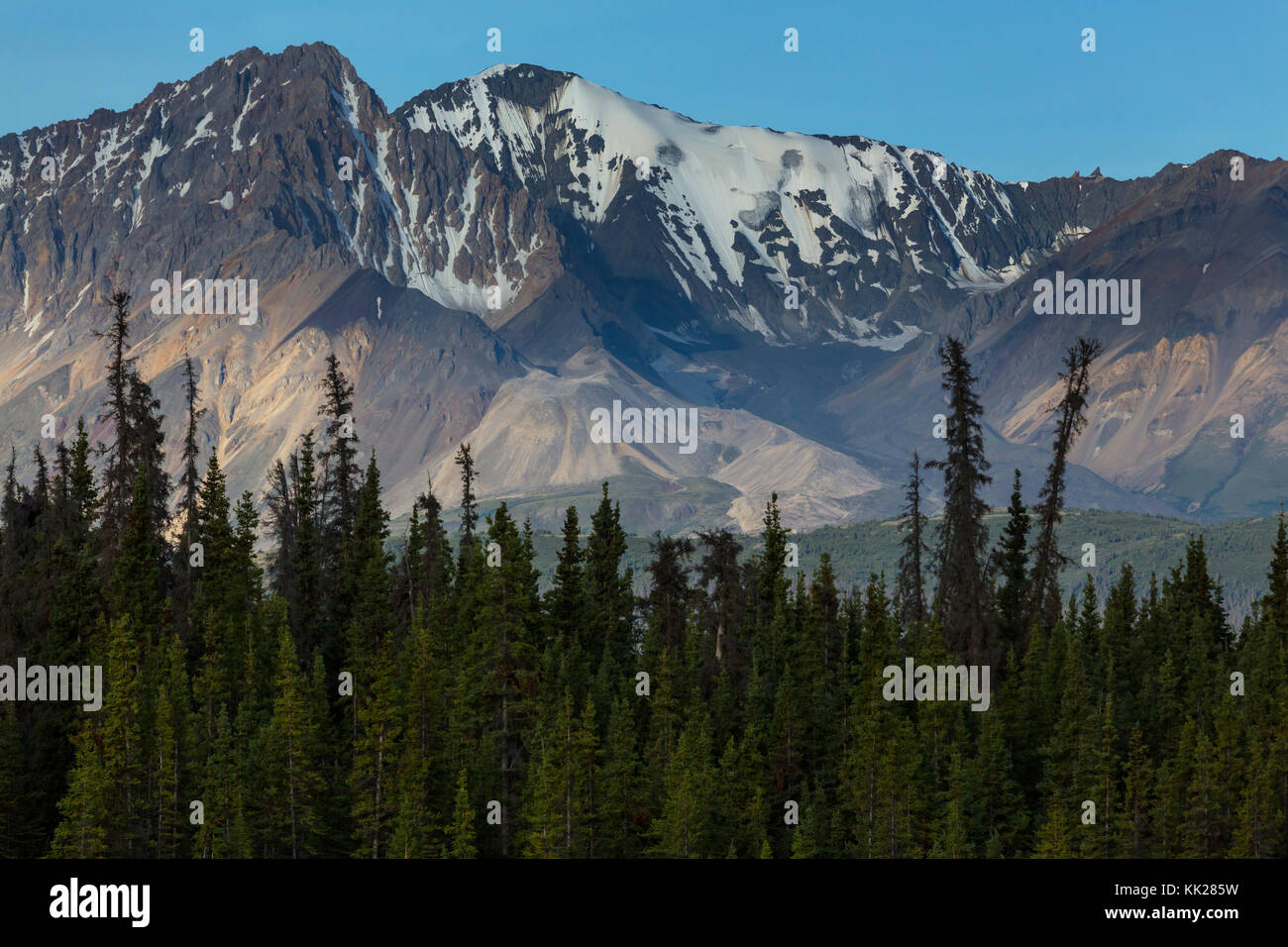 Mountains of Alaska in summer Stock Photo - Alamy