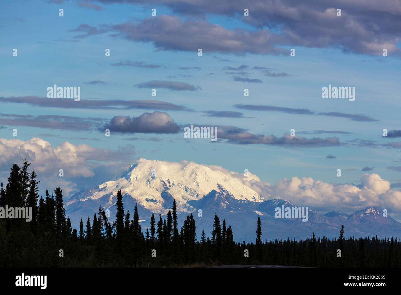 Mountains of Alaska in summer Stock Photo - Alamy