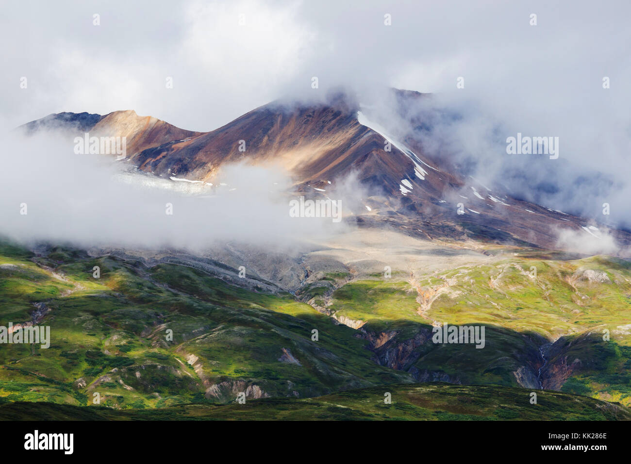 Mountains of Alaska in summer Stock Photo - Alamy