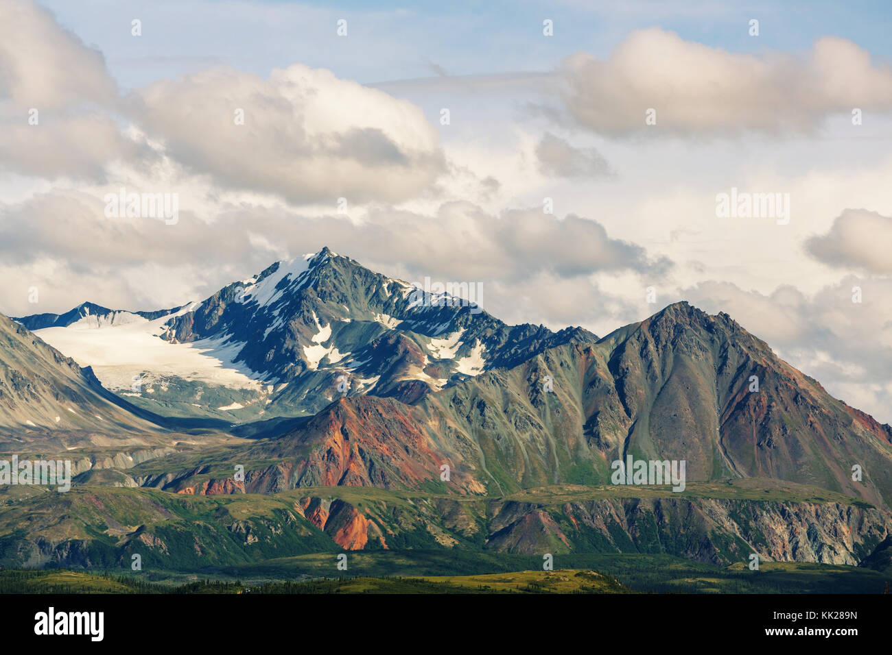 Mountains of Alaska in summer Stock Photo - Alamy