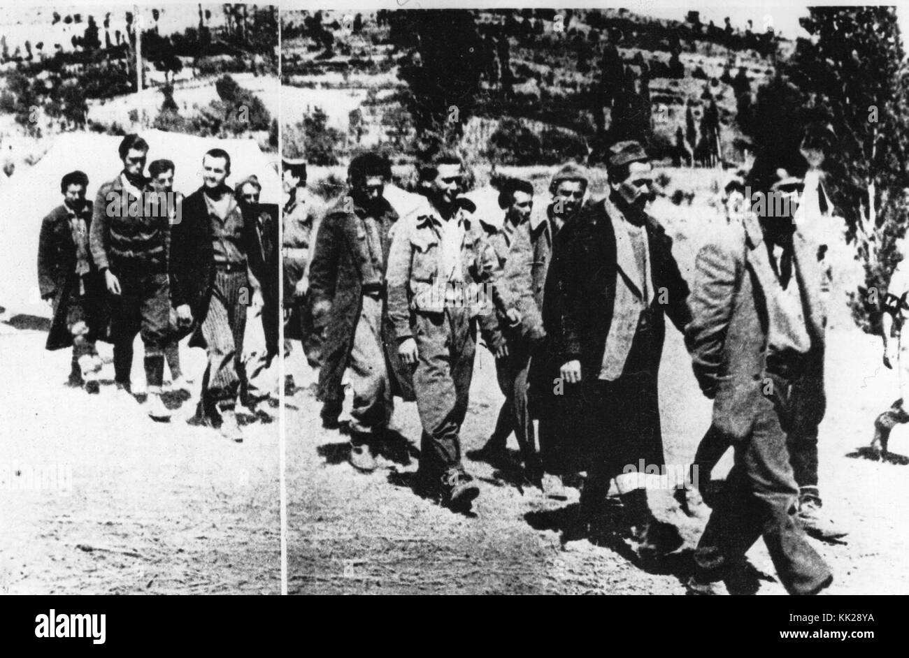 Zarobeni borci na DAG Stock Photo - Alamy