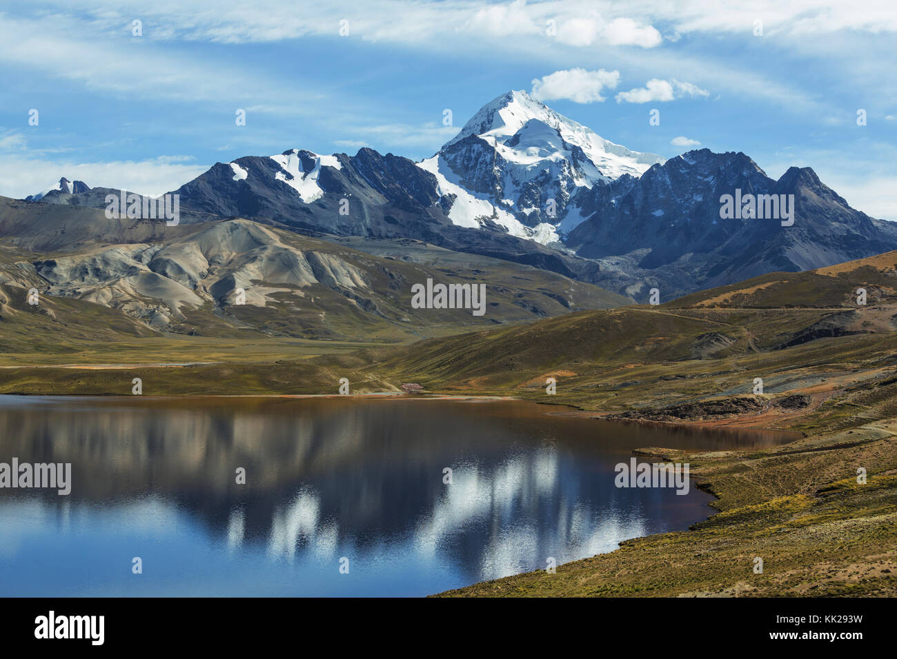 High mountains in Bolivia Stock Photo - Alamy