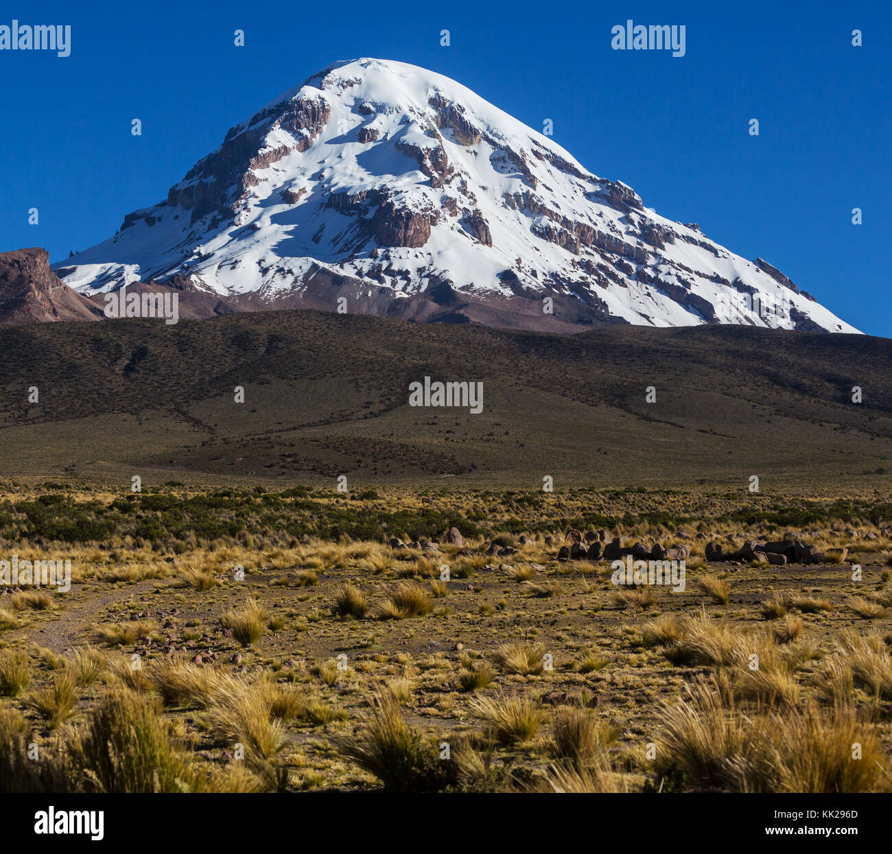 High mountains in Bolivia Stock Photo - Alamy
