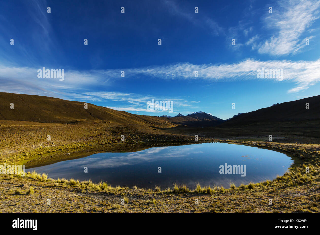High mountains in Bolivia Stock Photo - Alamy