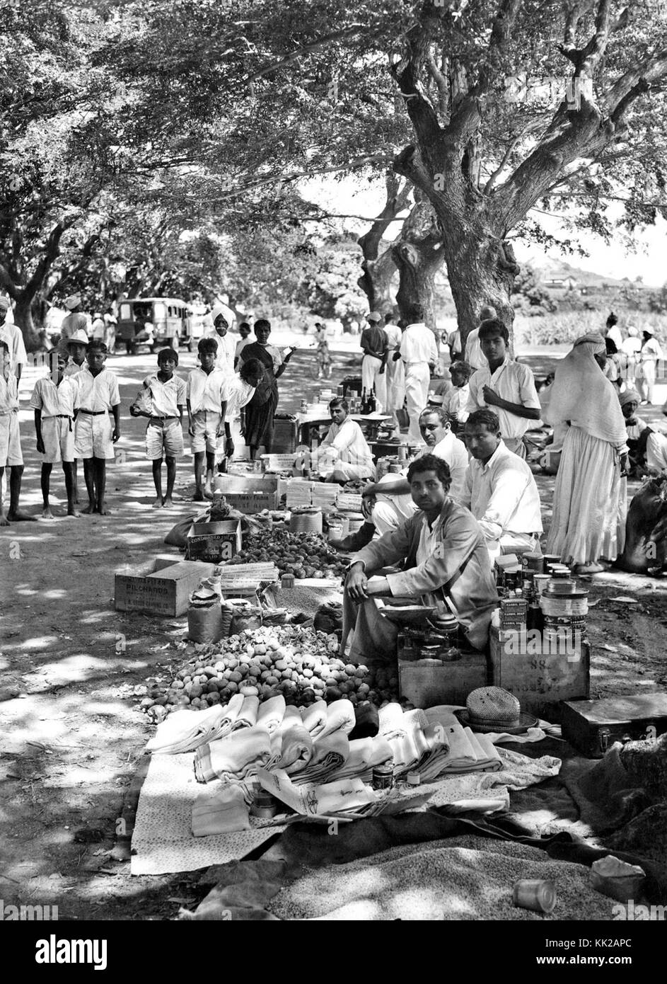 Lautoka Market 1935 Stock Photo Alamy