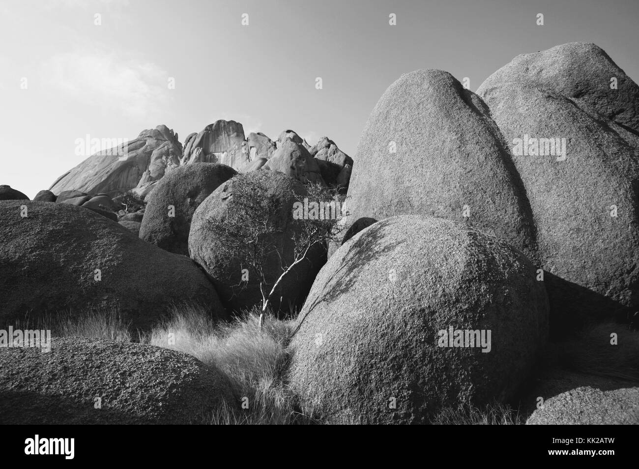 Colorful landscapes of the orange rocks in the Spitscoppe mountains in ...