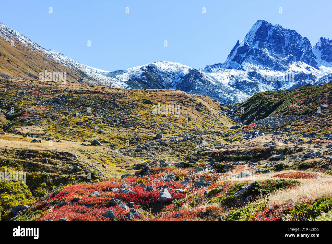 Autumn season in Kackar Mountains in the Black Sea region of Turkey ...