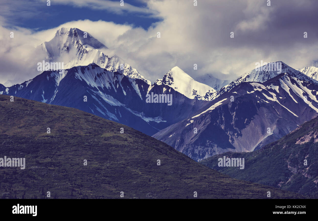 mountains in Alaska Stock Photo - Alamy